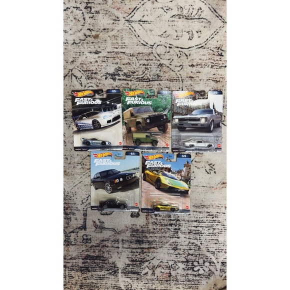 Hot Wheels | Toys | Hot Wheels Fast Furious Car Set Lot Of 5 Nib | Poshmark